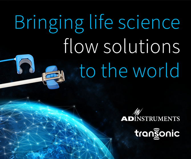 Transonic Systems and ADInstruments partner up to provide volume flow solutions for researchers ...